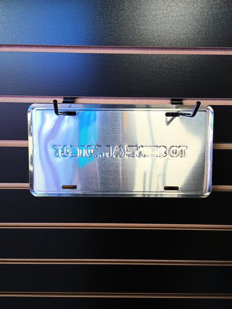 Thin Blue Line License Plate Police Vanity Plate Police Officer Theme ...