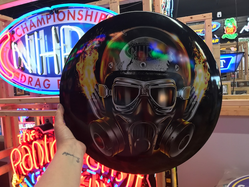 15" NHRA Game Face Metal Dome Sign Garage Decor Men Man Cave Wall Decor ...