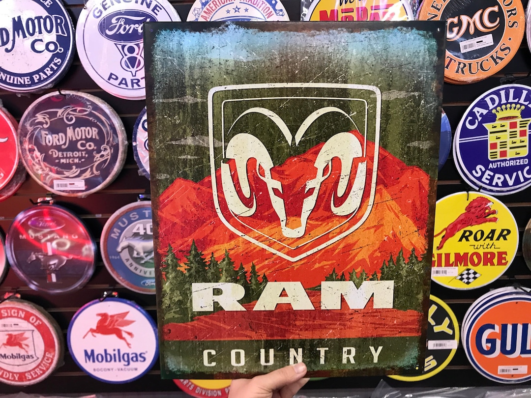 Dodge Ram Country Tin Sign Garage Decor for Men Housewarming Gifts for ...