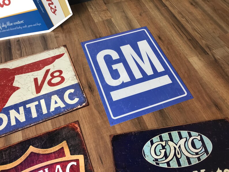 1930 Pontiac Logo Garage Sign GMC Garage Decor for Men Housewarming ...