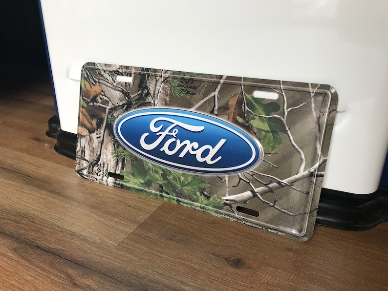 Detroit Proud Ford Bullseye License Plate Ford Vanity Plates Garage ...