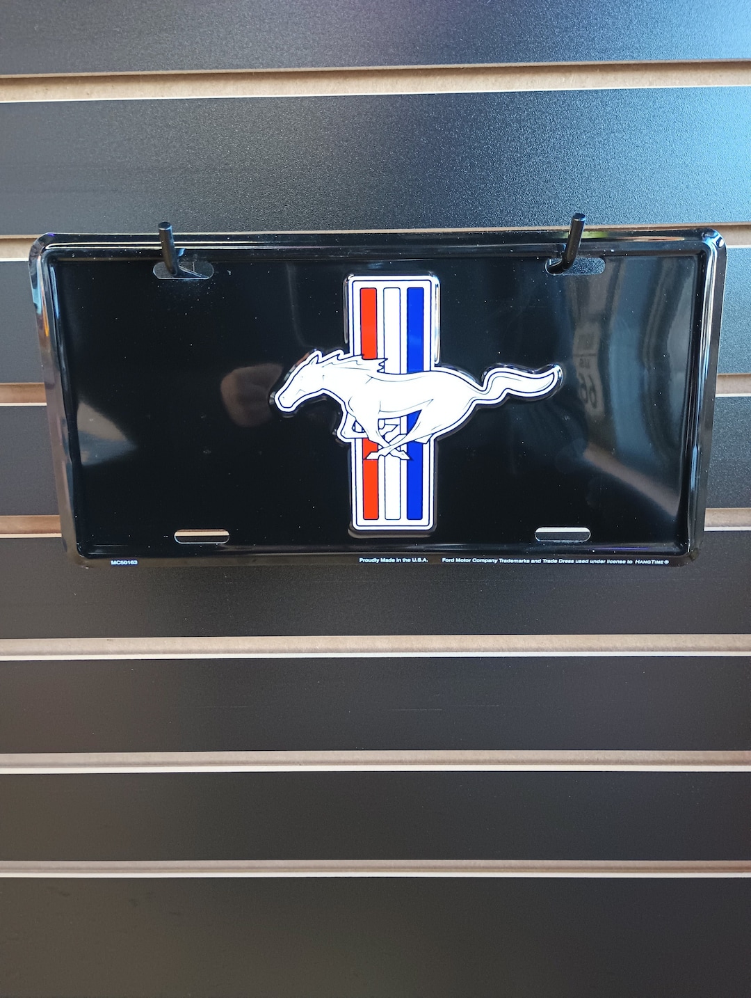 Ford Mustang License Plate Silver Mustang Vanity Plate Boys Nursery ...