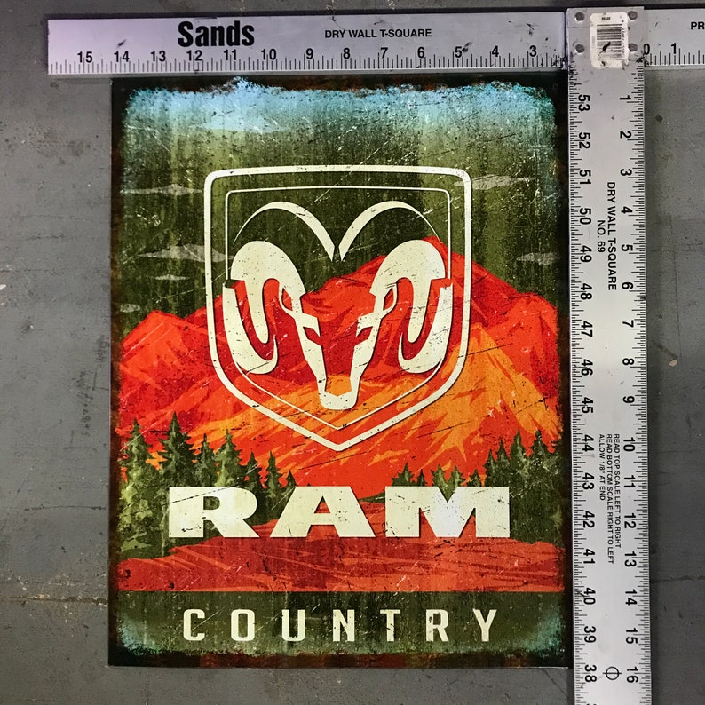 Dodge Ram Country Tin Sign Garage Decor for Men Housewarming Gifts for ...