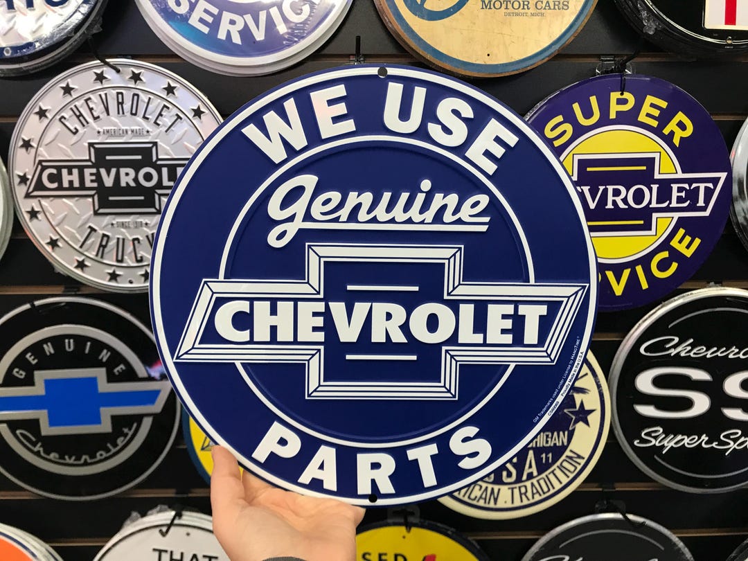12" Chevrolet Sign Chevy Garage Decor for Men GMC Automotive Wall Decor ...