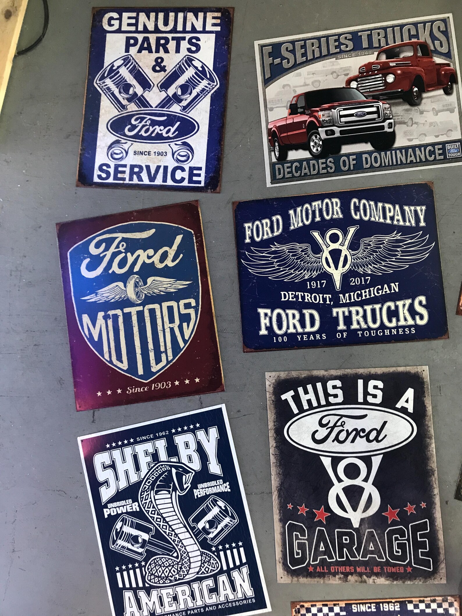 Ford F Series Trucks Sign CHOOSE 1 OR BUNDLE Ford F150 Truck Garage ...