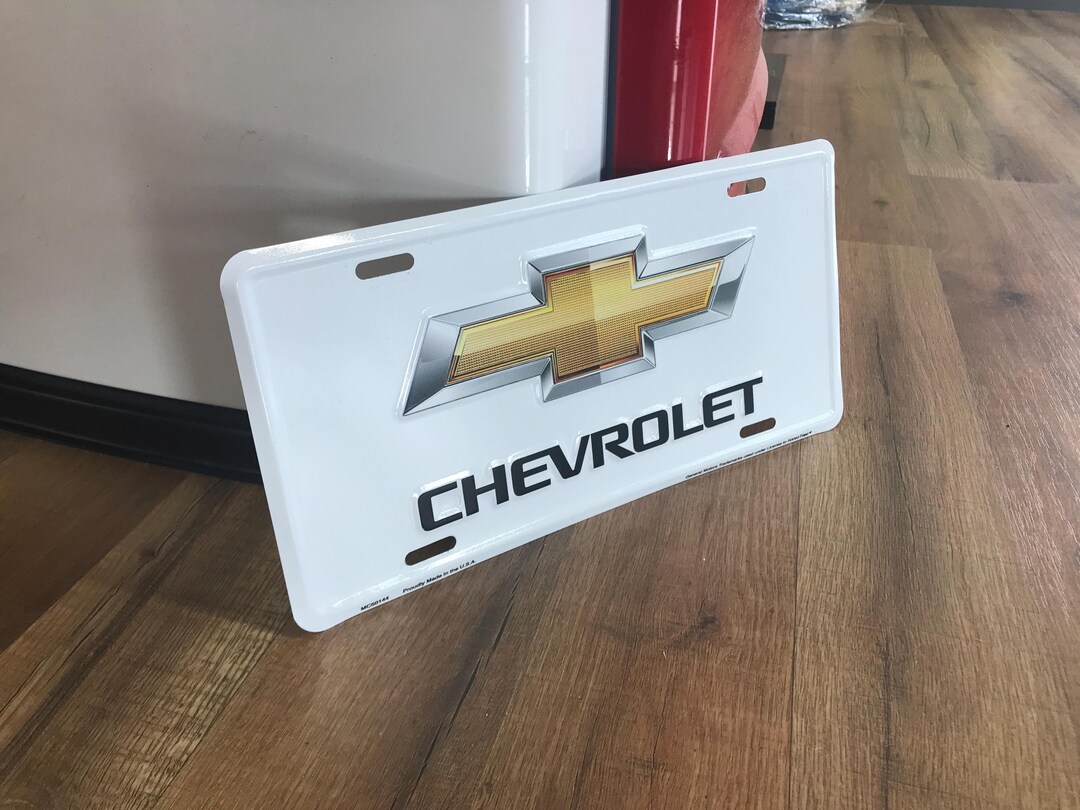 Chevy License Plate Chevrolet Vanity Plates 16th Birthday Gift Car ...