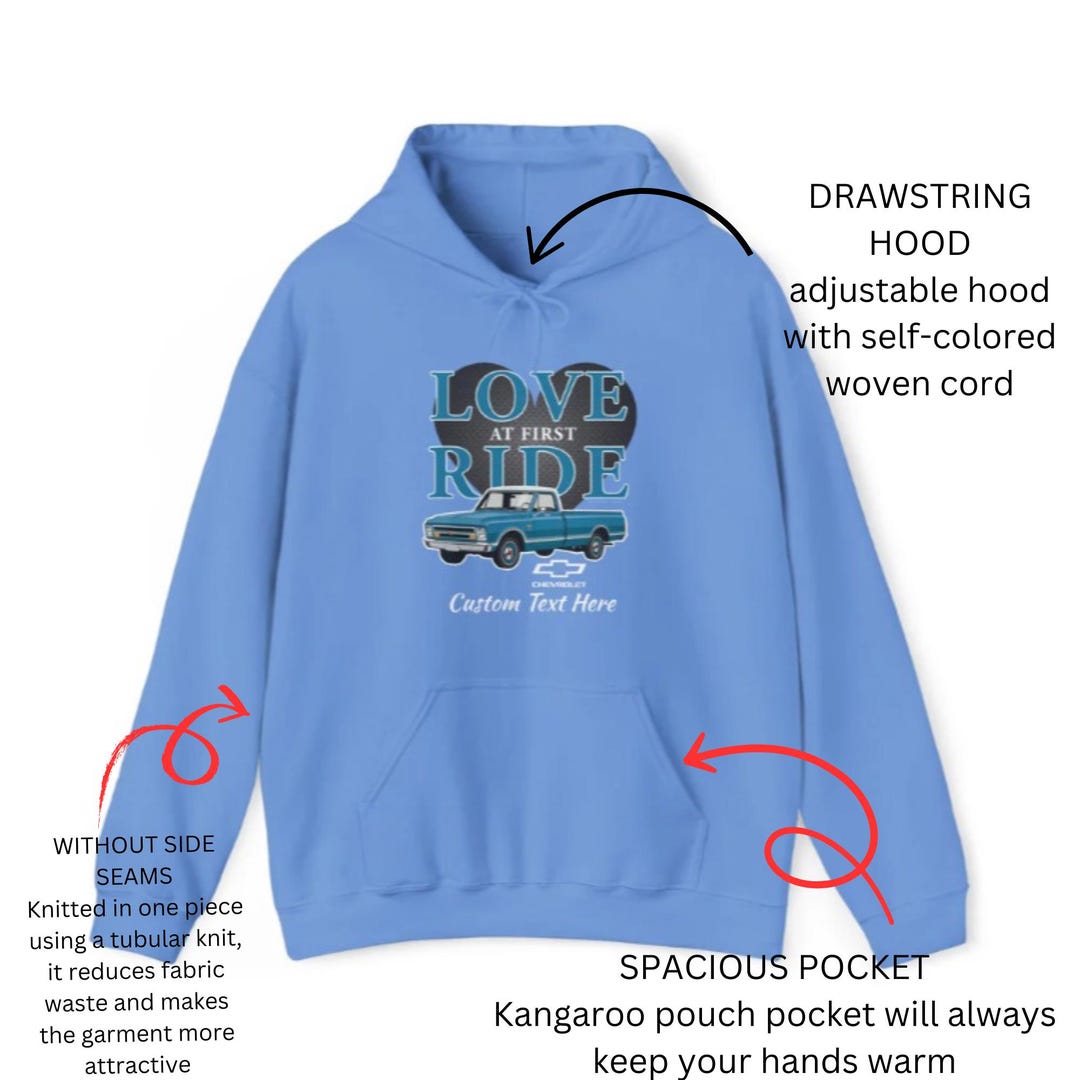 Personalized Chevy C10 Truck Heart Hoodie GMC Truck Hoodie Mechanic ...