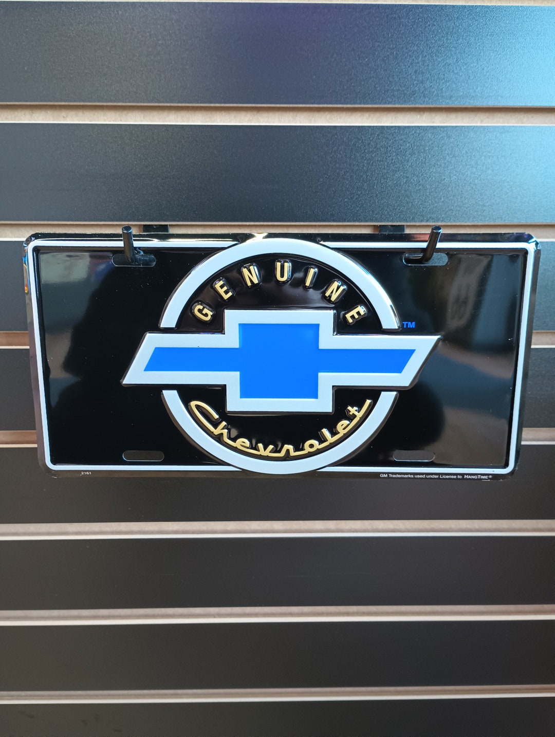 Chevrolet Bowtie License Plate Black Chevy Vanity Plates Garage Decor ...