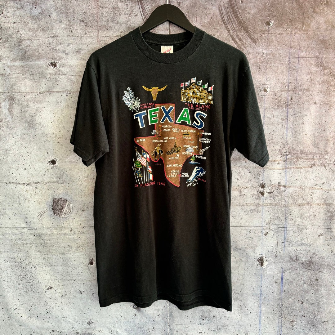 Texas State Attractions True Vintage 90s the Alamo Six Flags Sea World ...