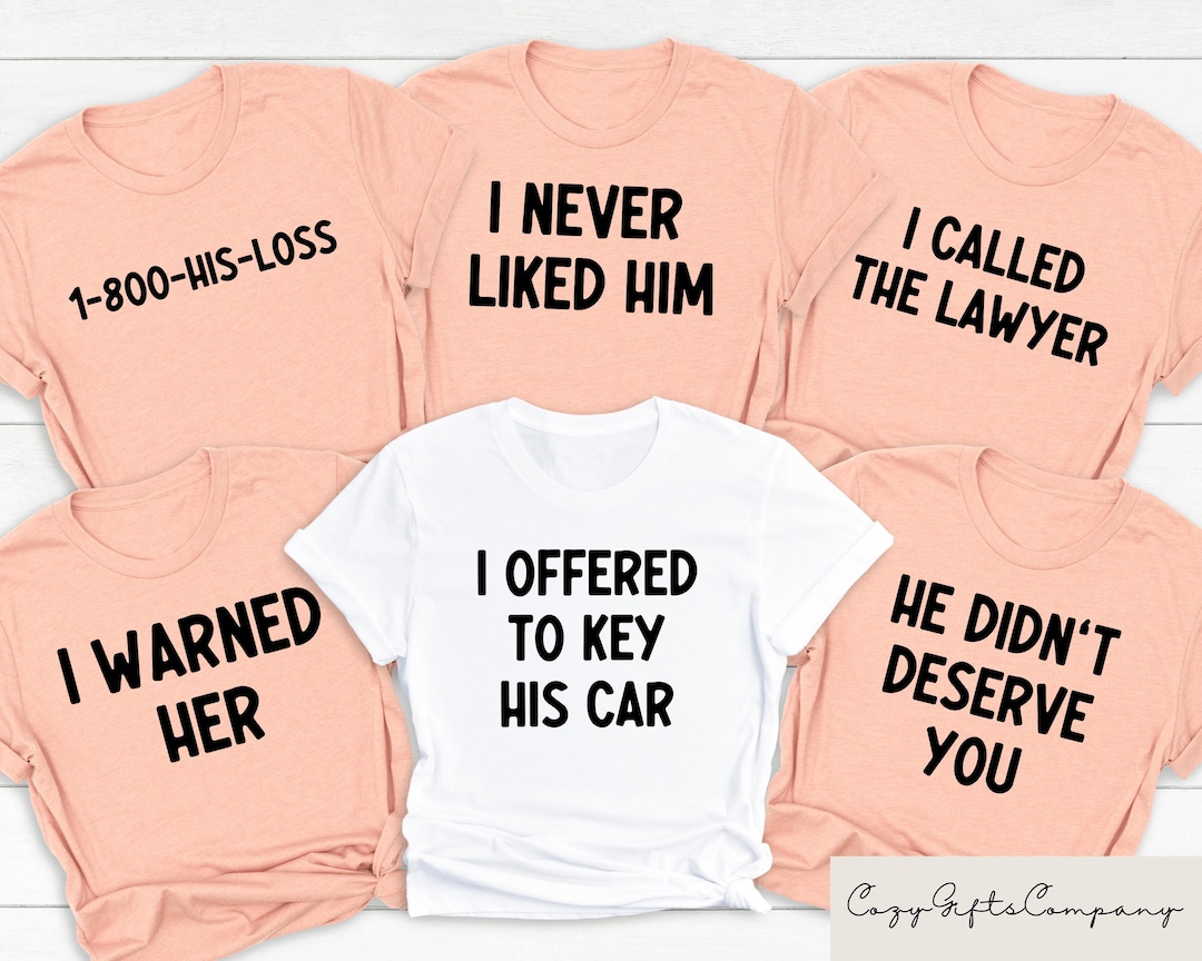 Matching Divorced Party Shirts, Divorced Celebration T-shirts, Funny ...