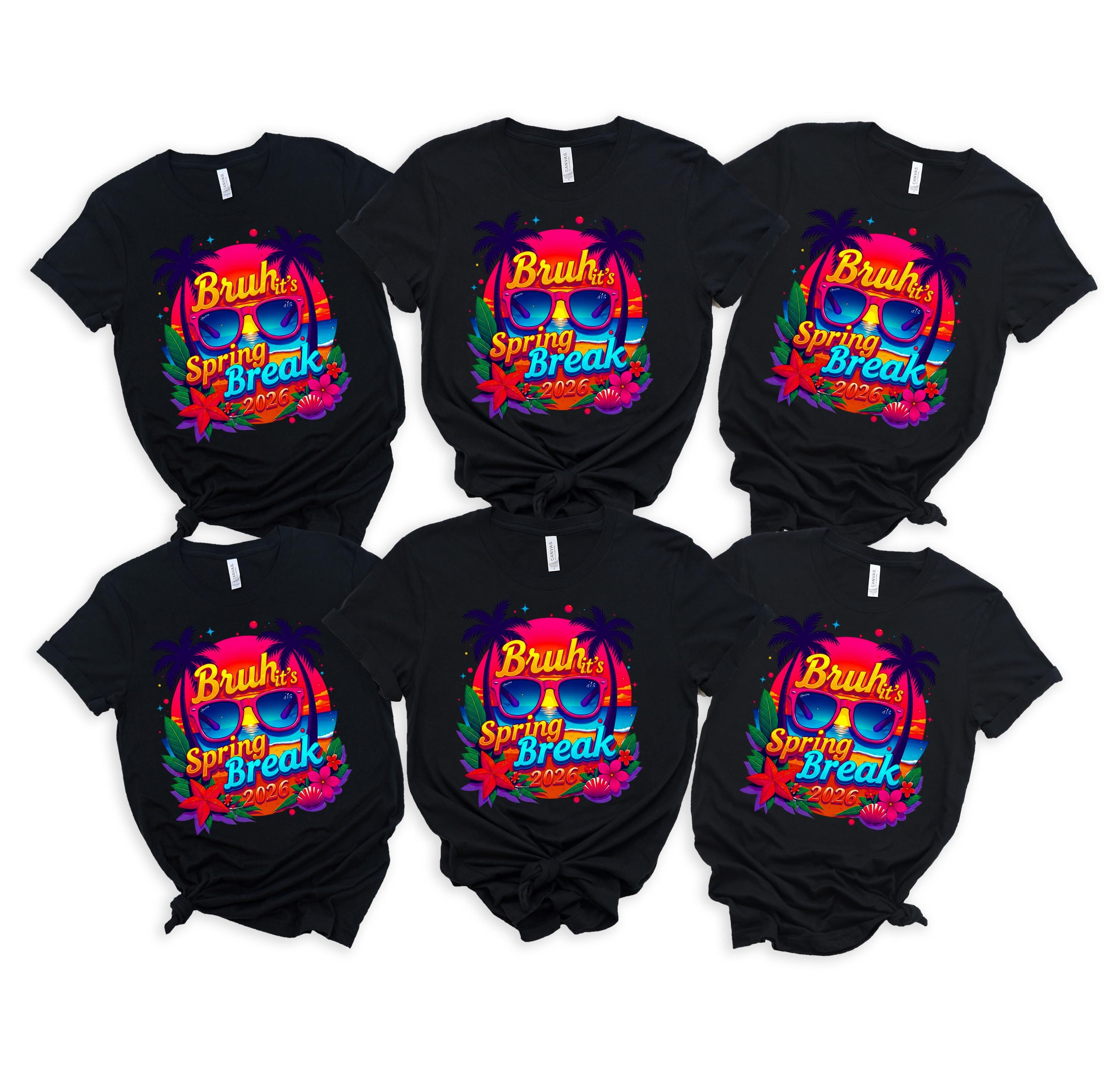Spring Break 2026 Vacation Retro Car Tshirt, 2026 Spring Break Crew ...