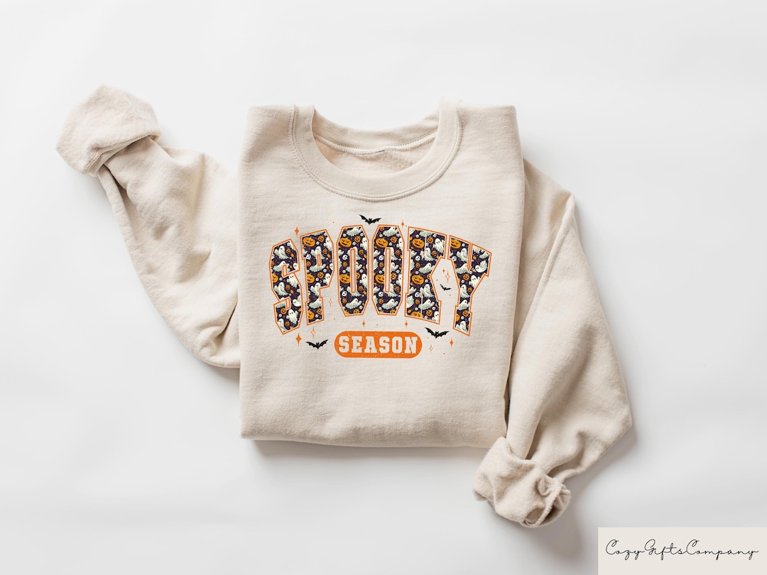 Halloween Sweatshirt, Spooky Season Sweater, Halloween Gifts, Cute Fall ...