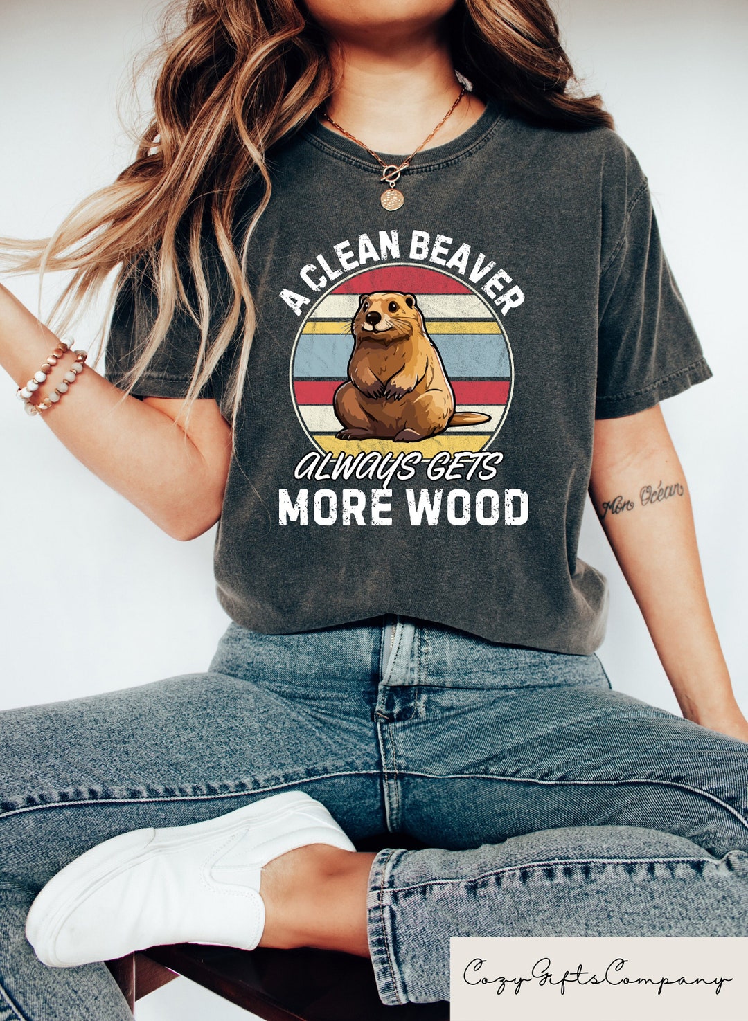 A Clean Beaver Always Gets More Wood, Dirty Humor Tee, Adult Humor ...