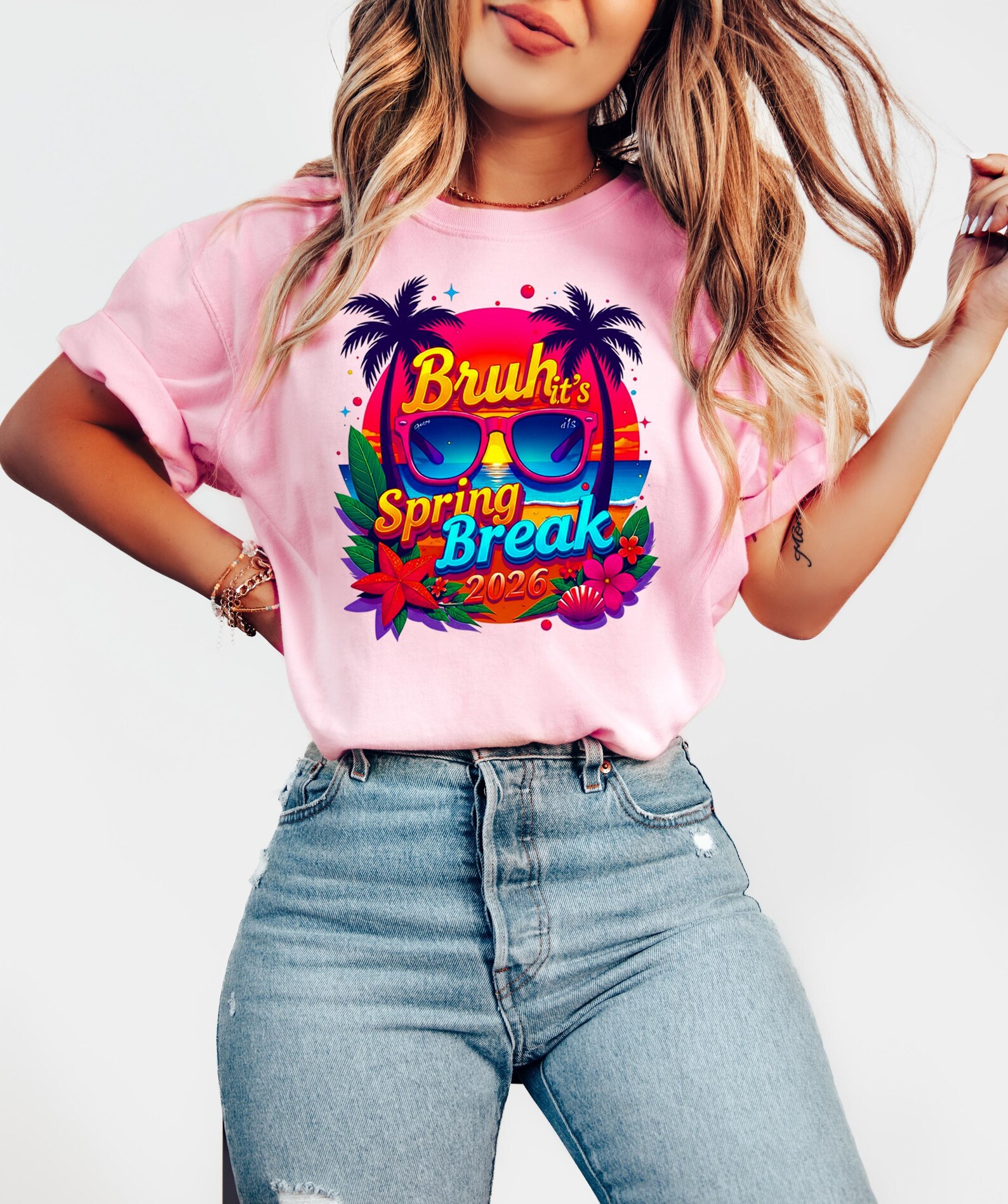 Spring Break 2026 Vacation Retro Car Tshirt, 2026 Spring Break Crew ...