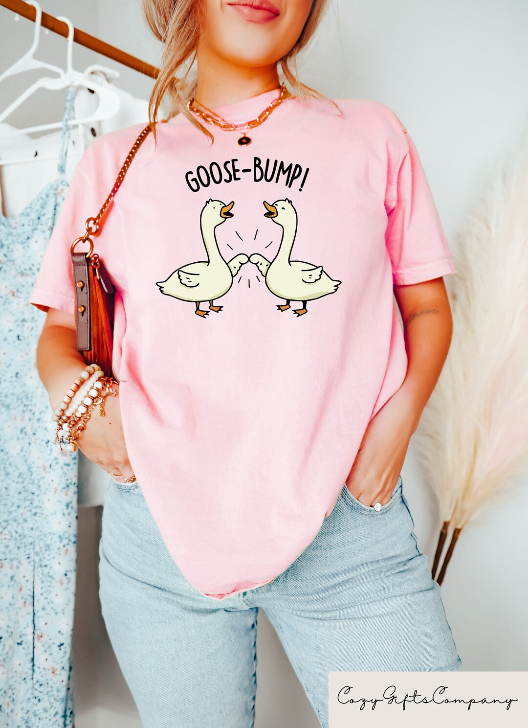 Goose Bumps Comfort Shirt, Silly Goose T-shirt, Funny Goose Outfit ...