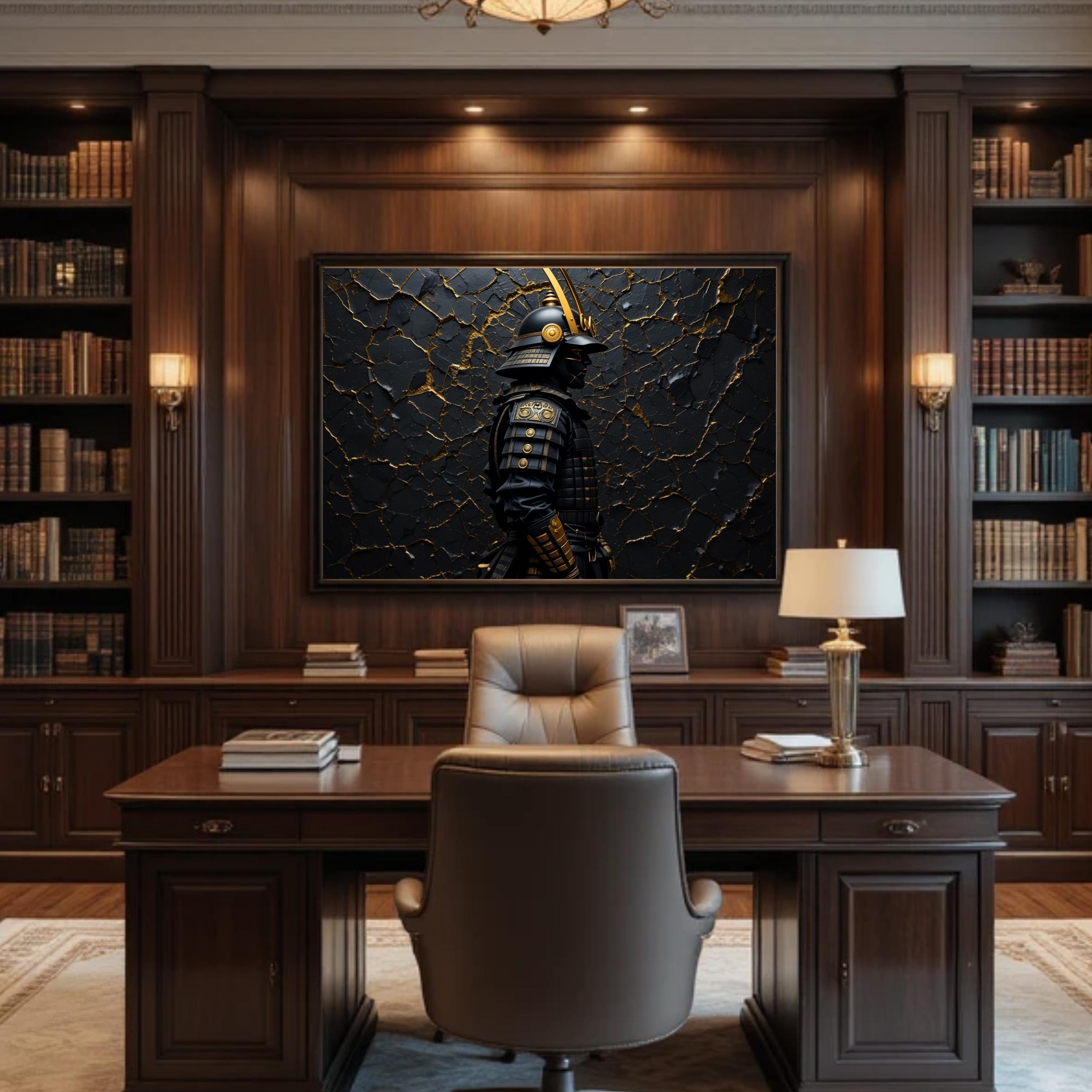 Samurai Art in Black and Gold: Kintsugi Pdf Poster Printable and ...