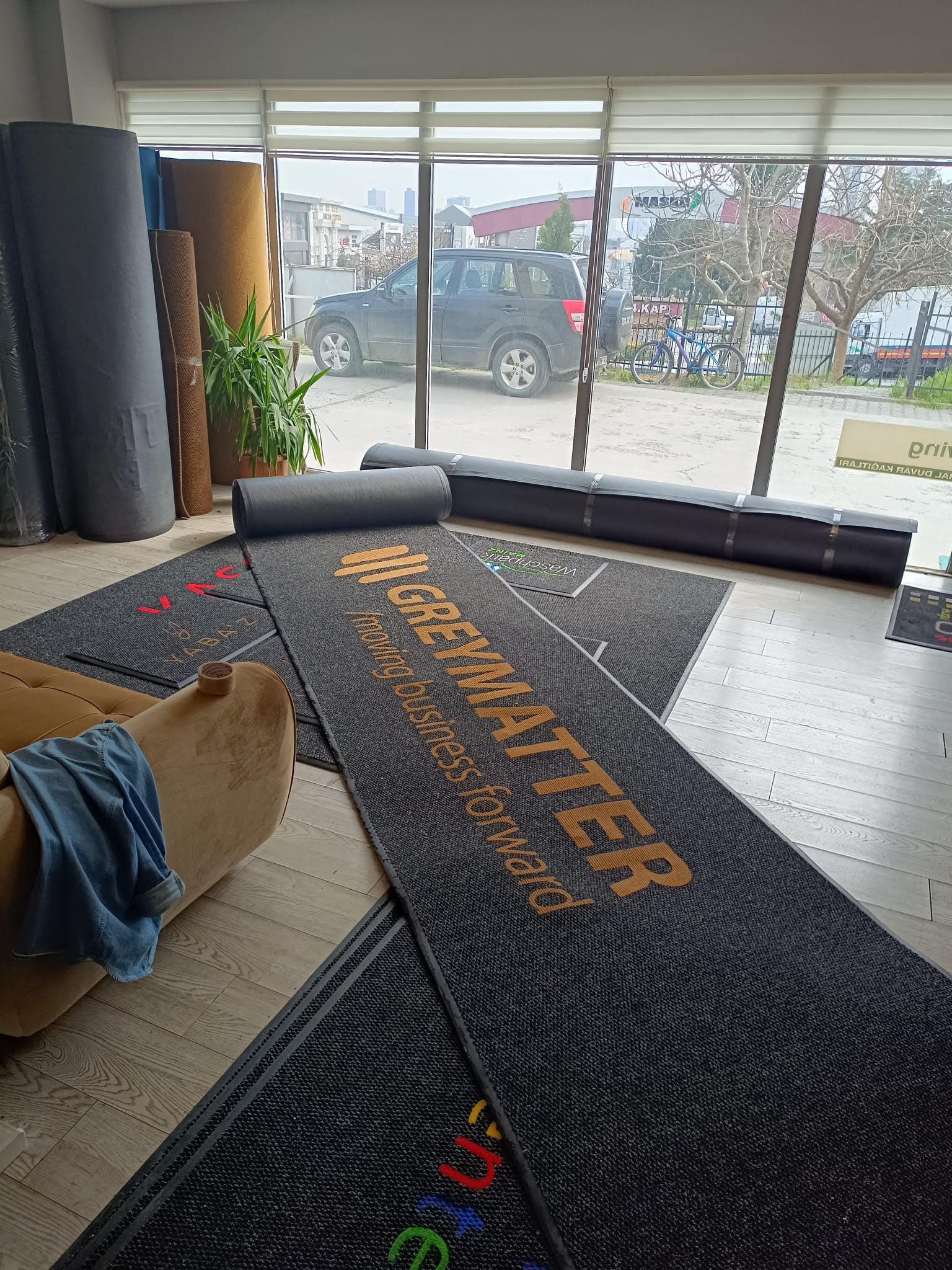 Personalized Logo Business Mat: Large Size Polypropylene, Indoor ...