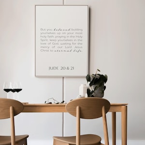 Jude 20-21, DIGITAL WALL ART, Bible Art, Printable, Jesus Art, Bible ...