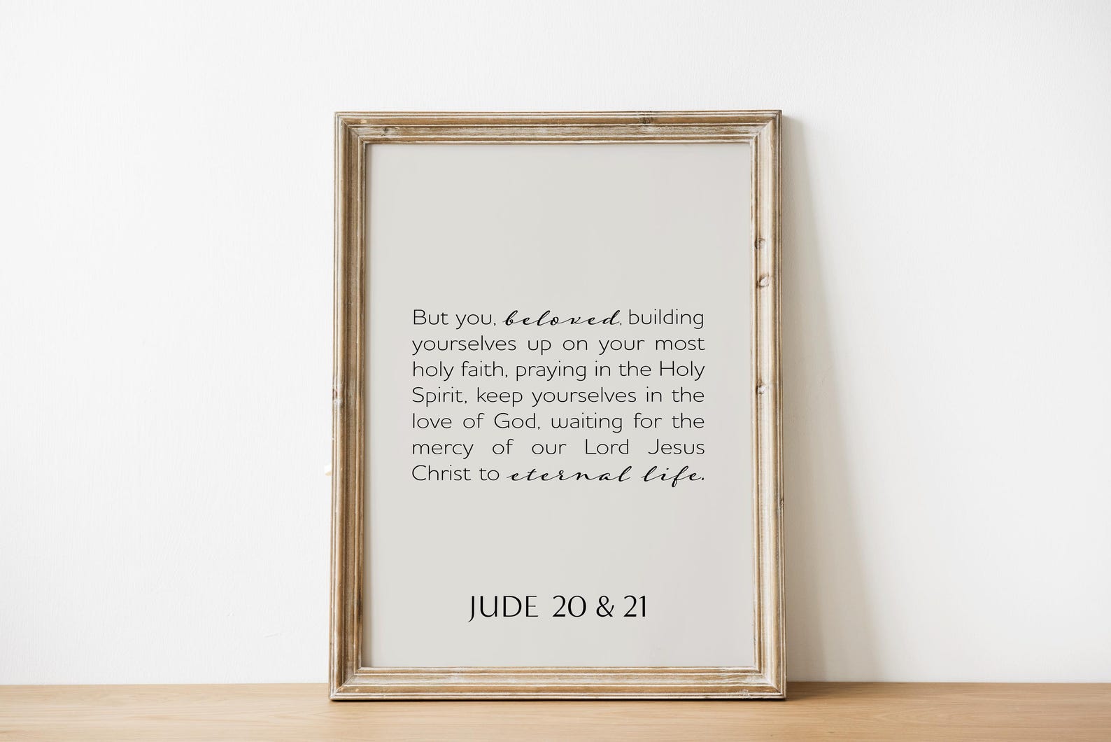 Jude 20-21, DIGITAL WALL ART, Bible Art, Printable, Jesus Art, Bible ...