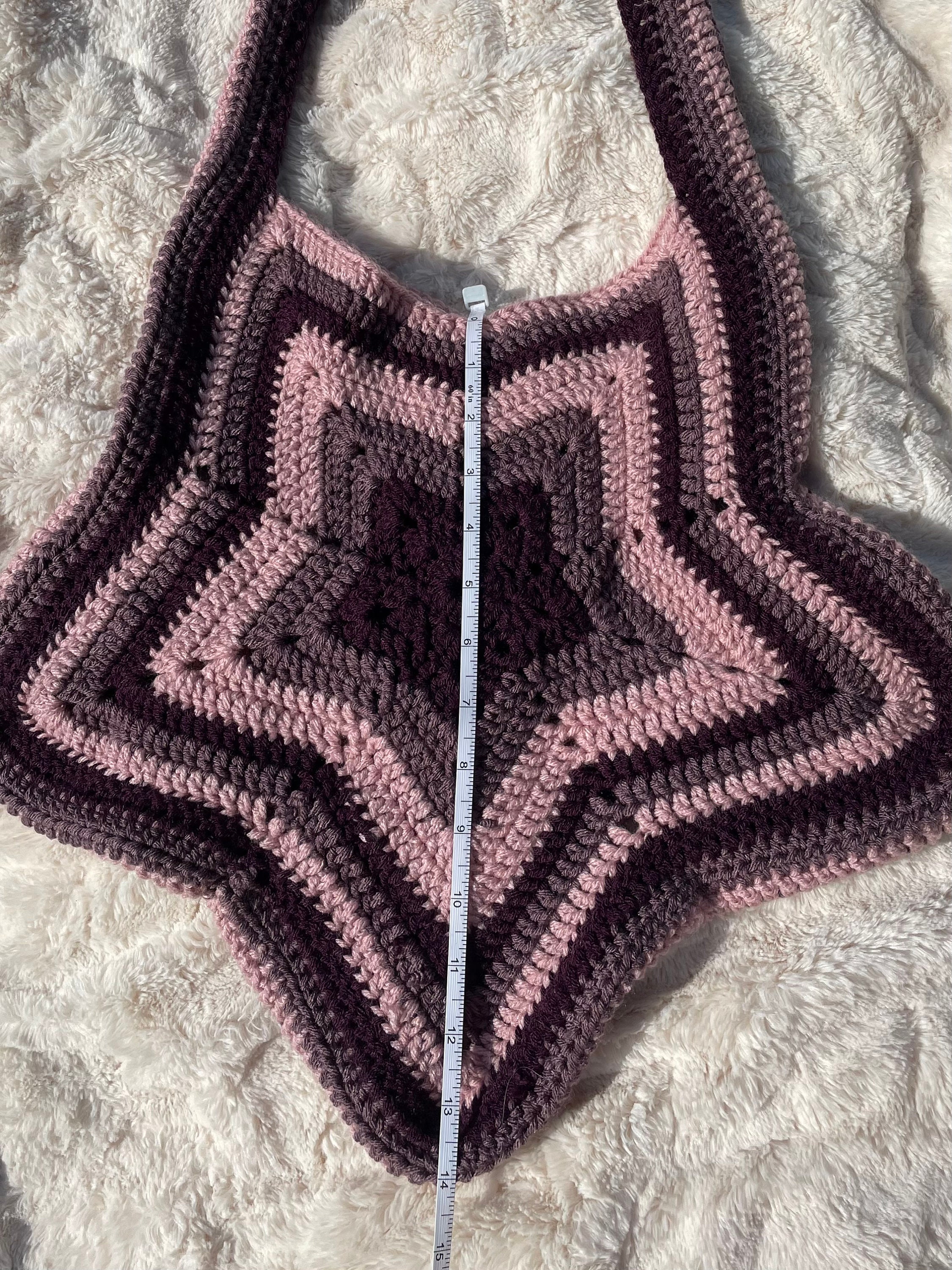 Crochet Star Tote Bag, Beach Bag, Shoulder Bag, Handmade, Star Purse ...