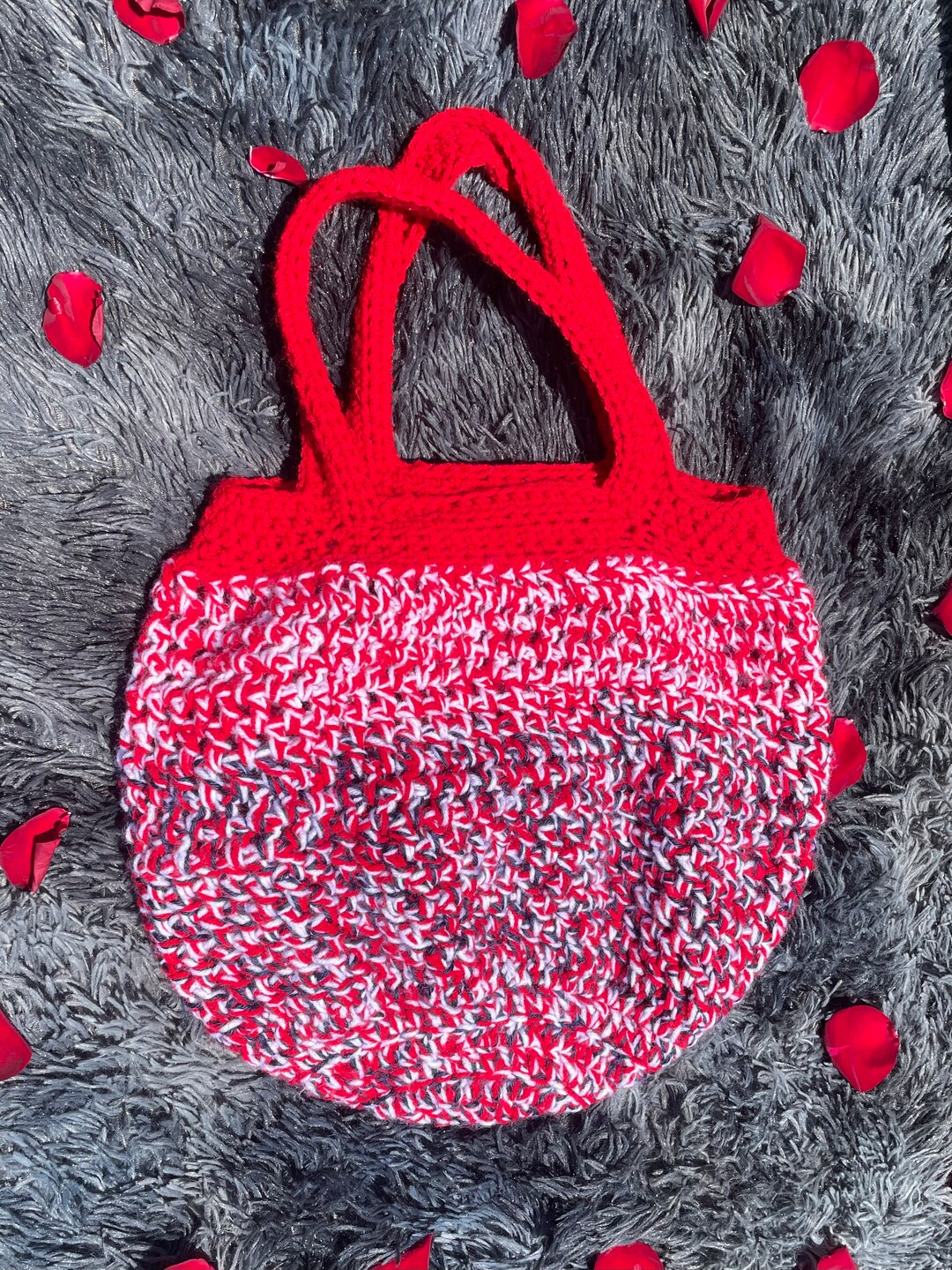 Red, White, & Blue Crochet Beach Bag, Large, Pool Bag, Activity Bag - Etsy