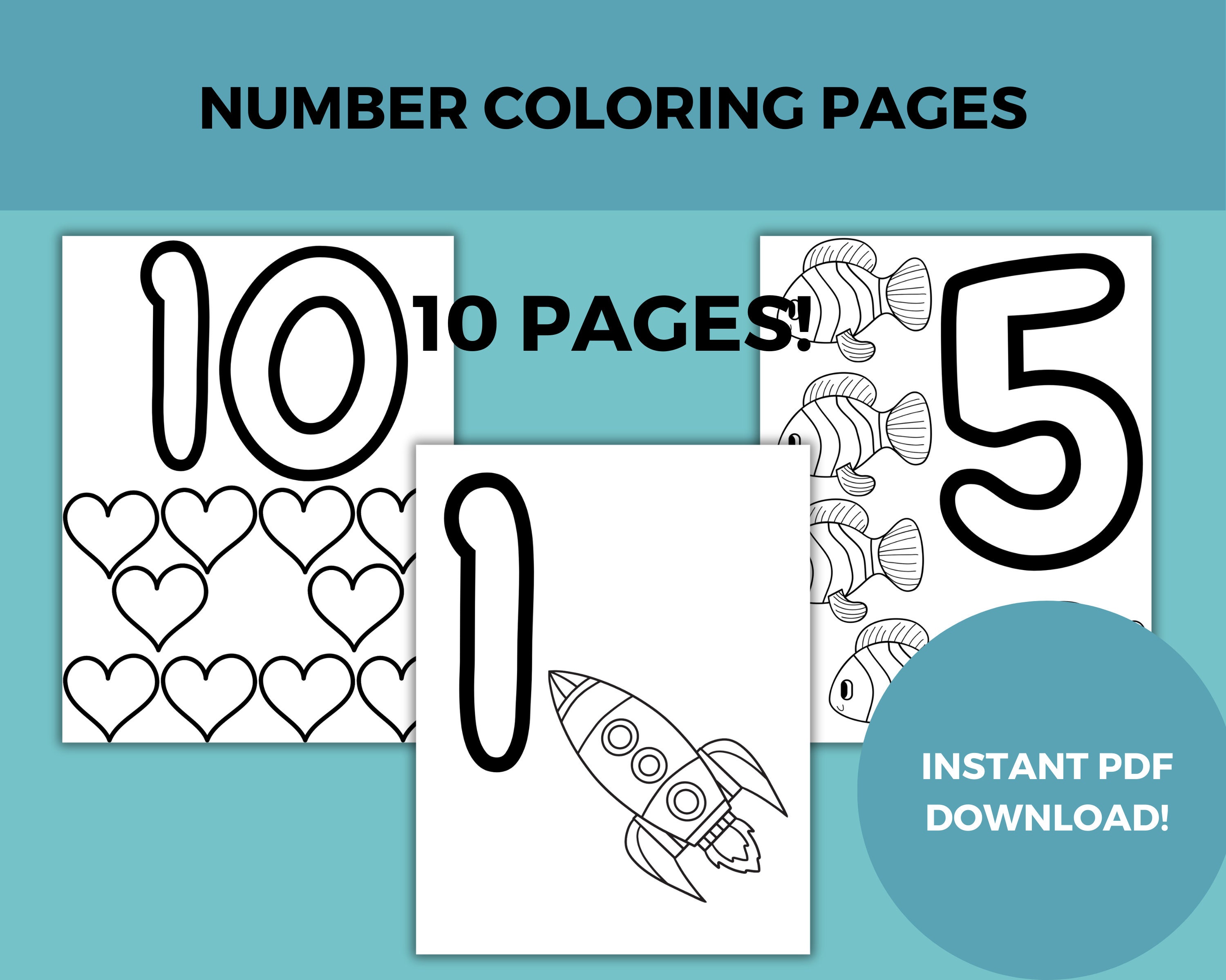 Kids Learning Activity Printable, Kid's Coloring Pages, Preschool ...