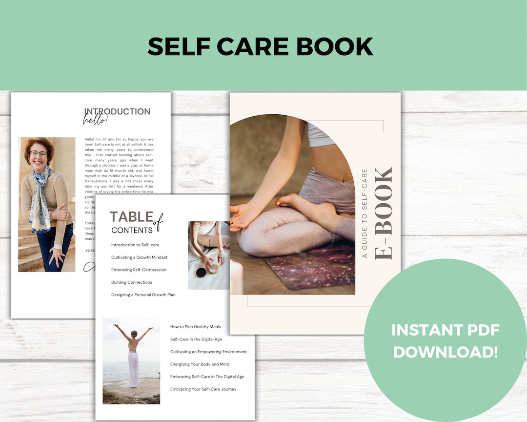 Self Care Book Printable, Self Care Checklist, Mental Health Matters ...