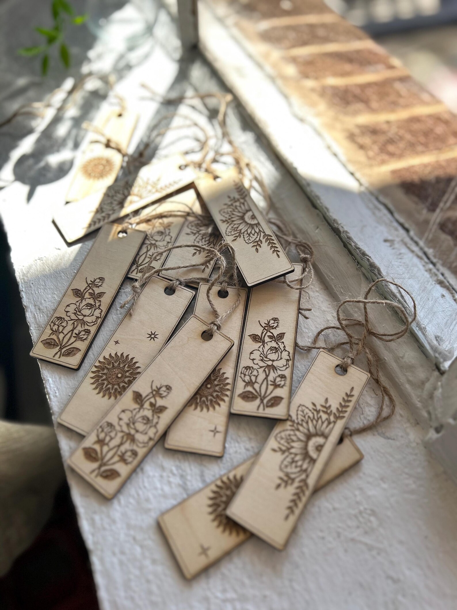 Wooden Engraved Bookmark - Etsy