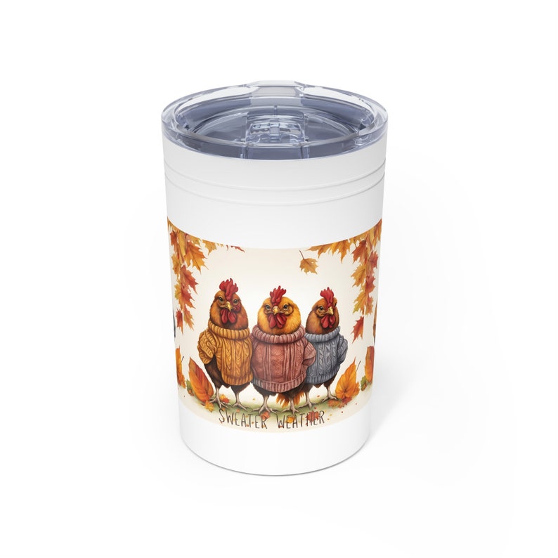 Sweater Weather Fall Autumn Leaves Vacuum Insulated Tumbler/can Cooler ...