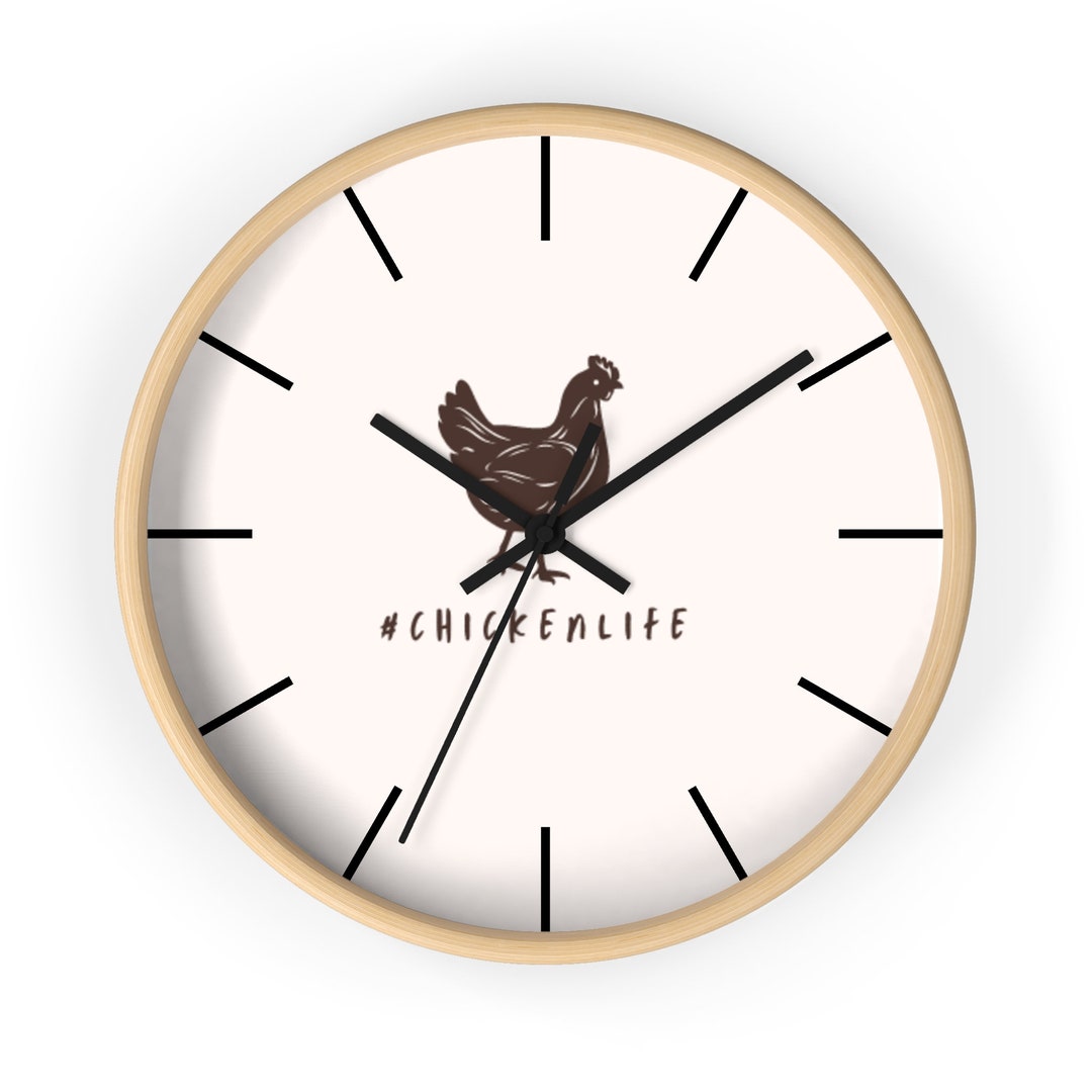 Chicken Life Wall Clock Cute Farmhouse Decor Great Gift! - Etsy