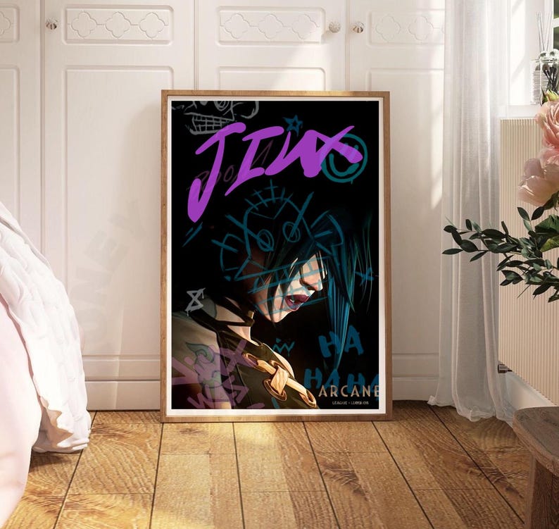 Jinx and Vi Poster Instant Download Wall Art Fanart Netflix Powder ...