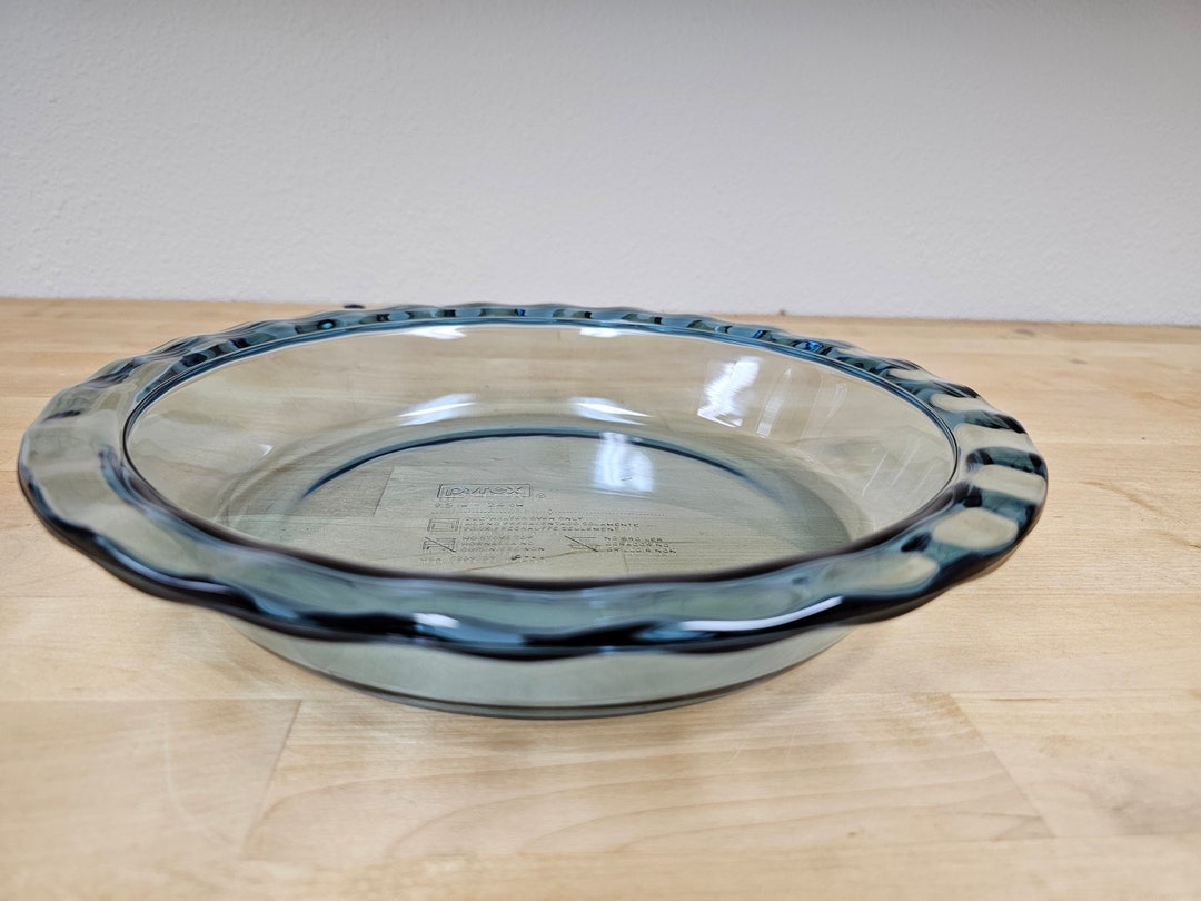 Blue Fluted Pyrex Deep Dish Pie Plate 1980's - Etsy