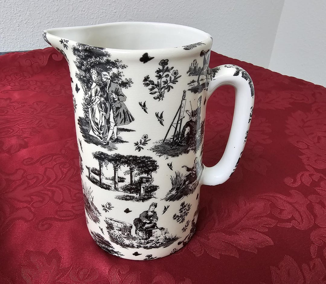 Vintage Crown Burslem 9 Inch Tall Pitcher - Etsy