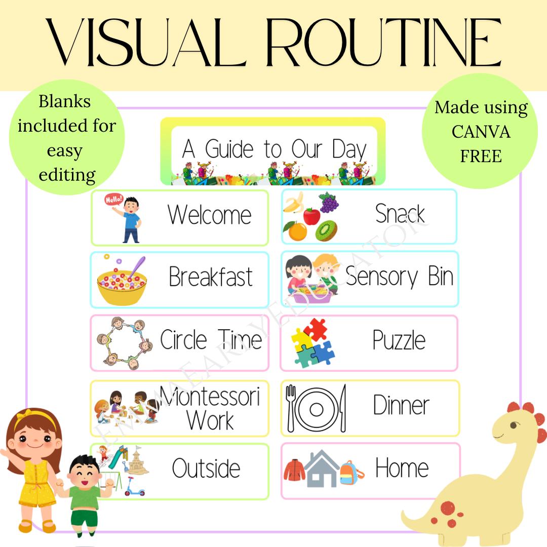 Pastel Visual Planner for Early Years Teachers | Printable Daily ...