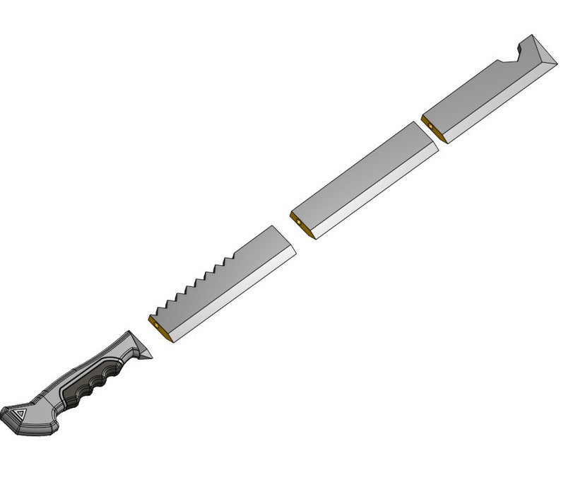 Zenless Zone Zero Anby Inspired Sword Prop 3D Printed KIT - Etsy