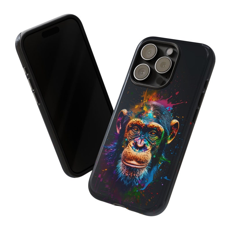 Monkey - Chinese Zodiac Sign - Black Phone Case - iPhone 16/15/14 ...
