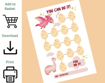 Cute Cat Reward Chart, Sticker Chart, Toddler, Preschool Kids, Letter ...