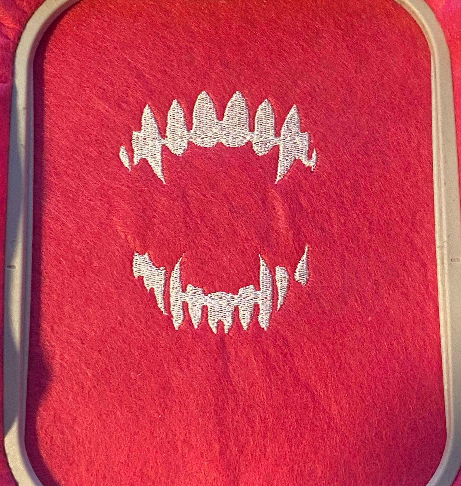 Fangs, Teeth, Embroidery Design, Machine Embroidery, Instant Download ...