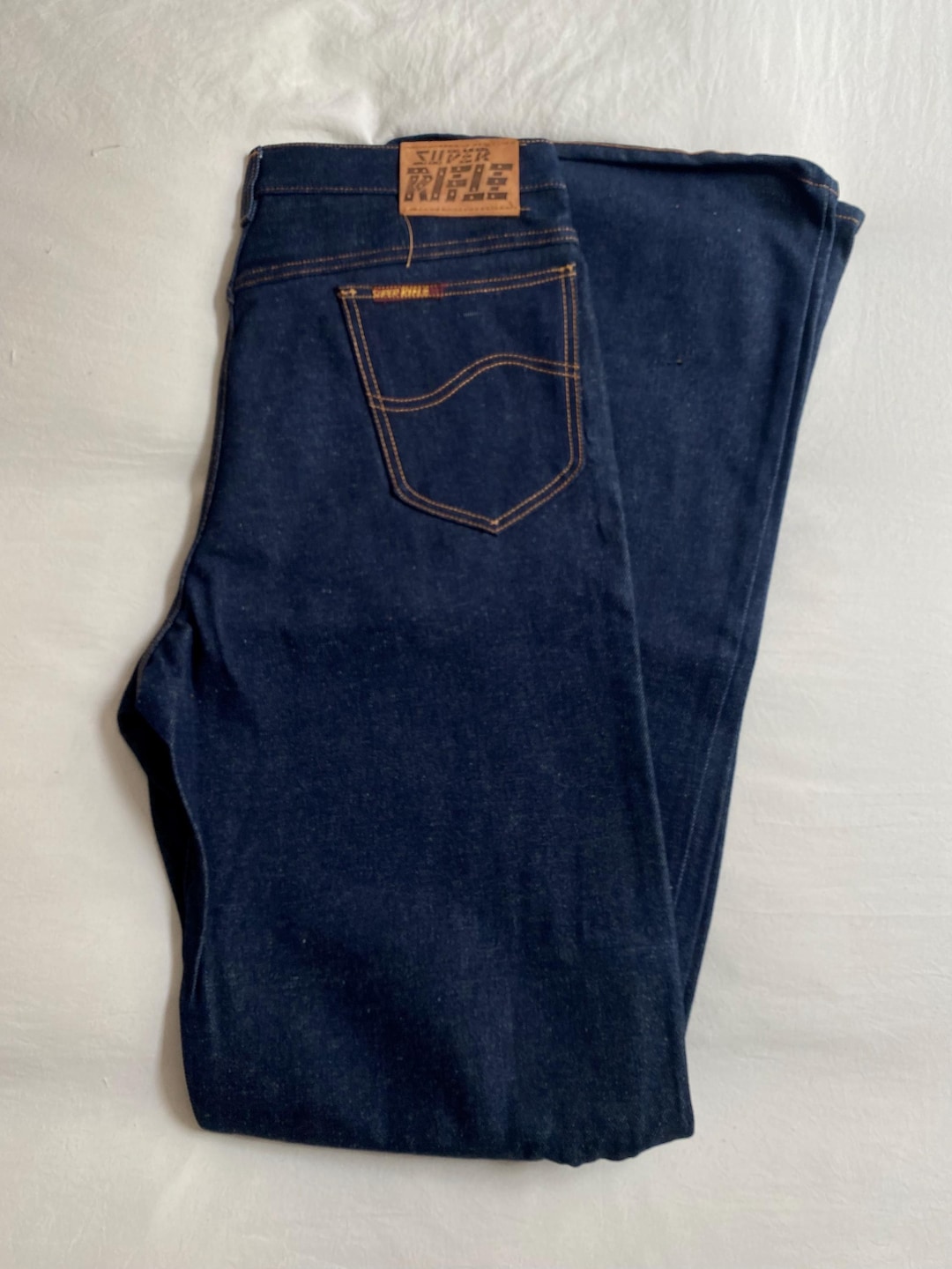 1970s Super Rifle Original Vintage Jeans. Size 40 - Etsy