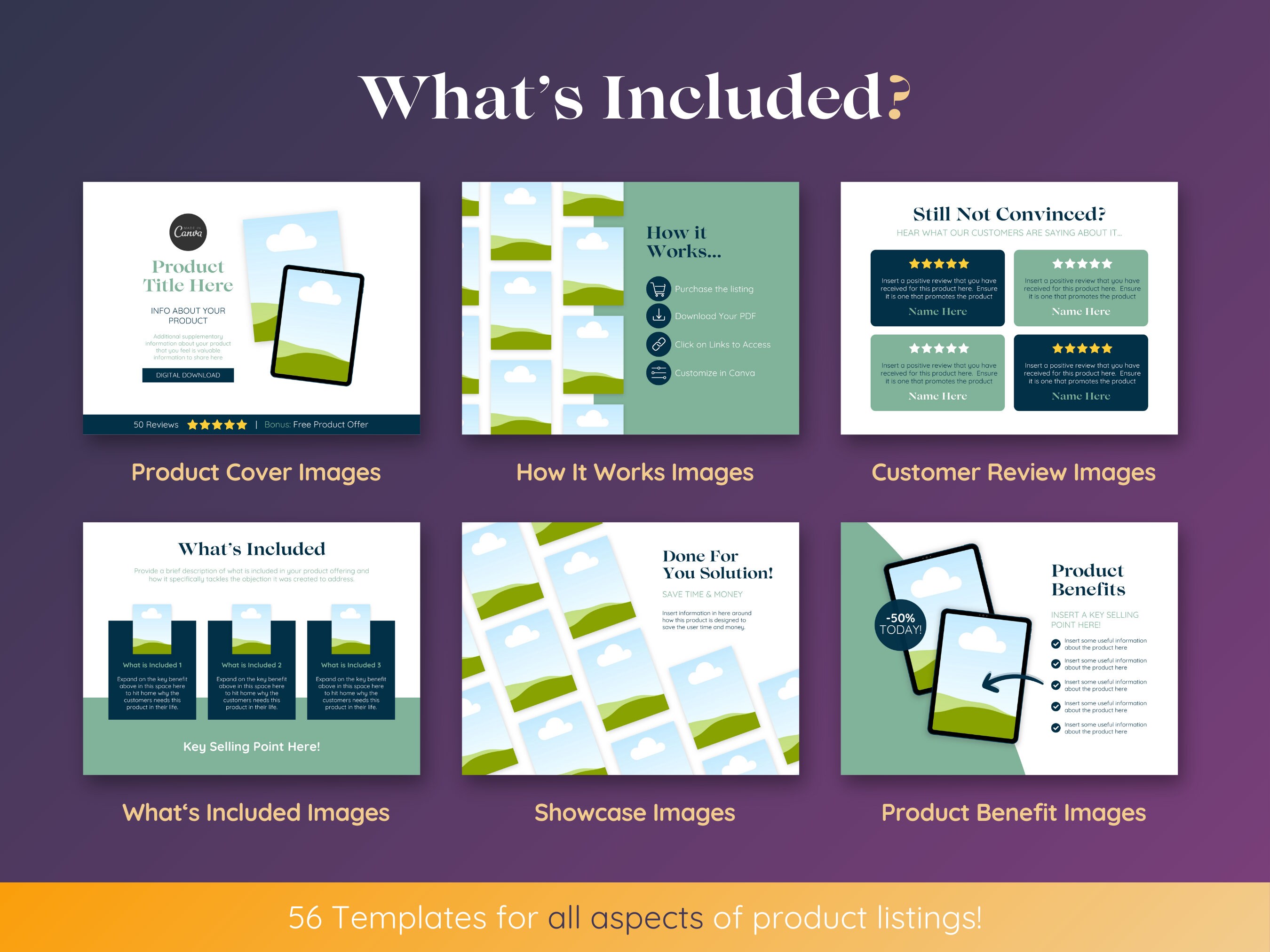 Etsy Product Listing Mockup Templates: Fully Customizable & Done for ...
