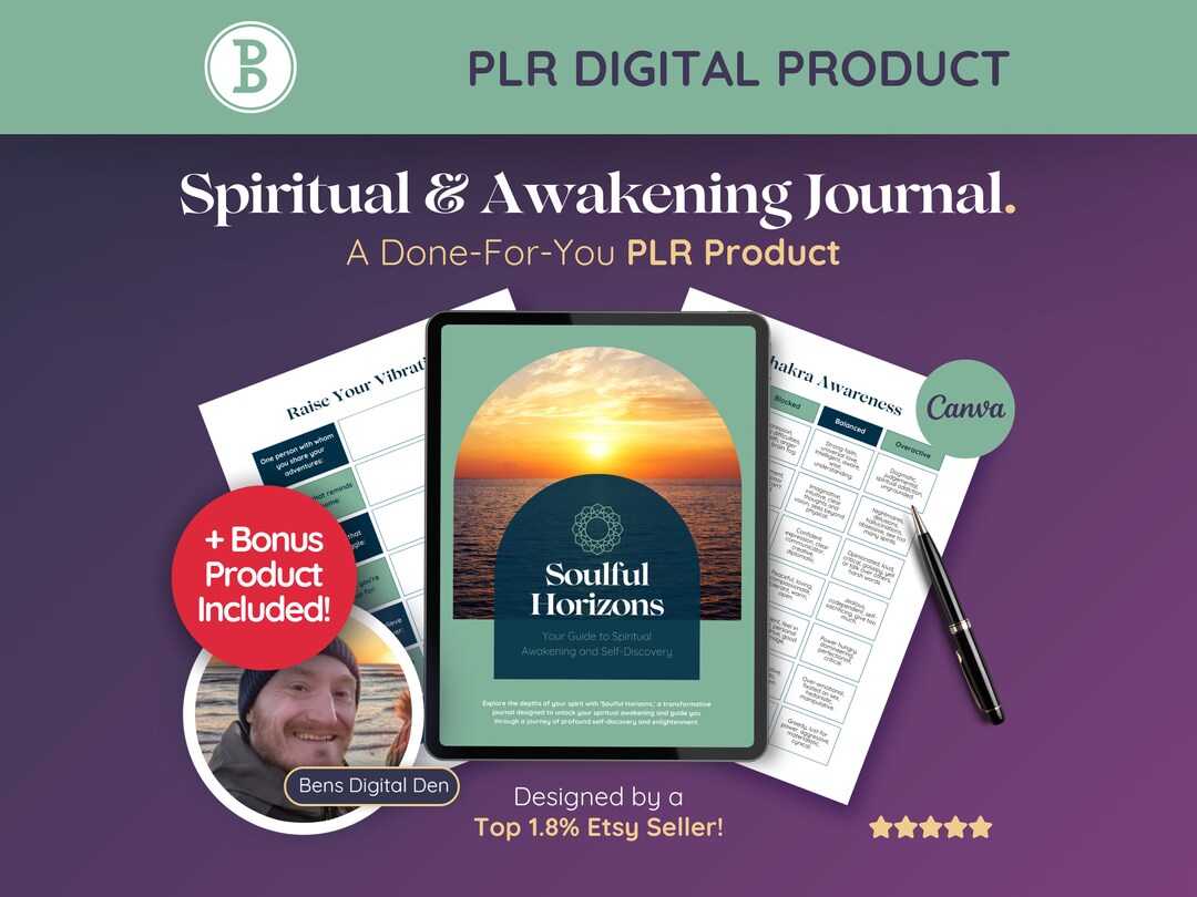 PLR Spirituality and Awakening Journal: Printable Self-discovery and ...
