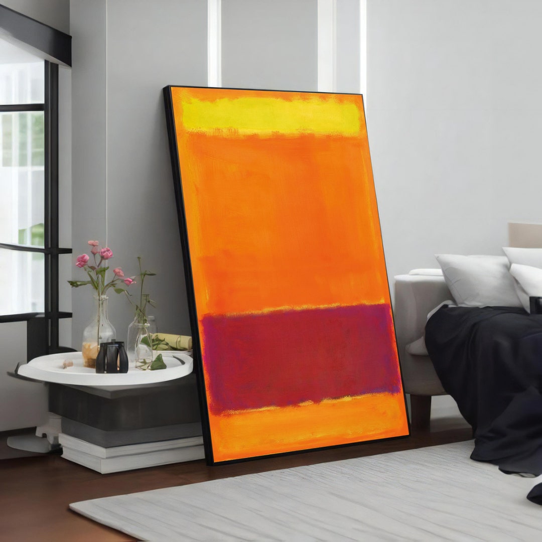 Mark Rothko Style Canvas - Warm, Colorful Abstract Art Piece for ...