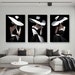 Symbols of Chic: Modern Women Portraits, Set of 3 Canvas Paintings ...