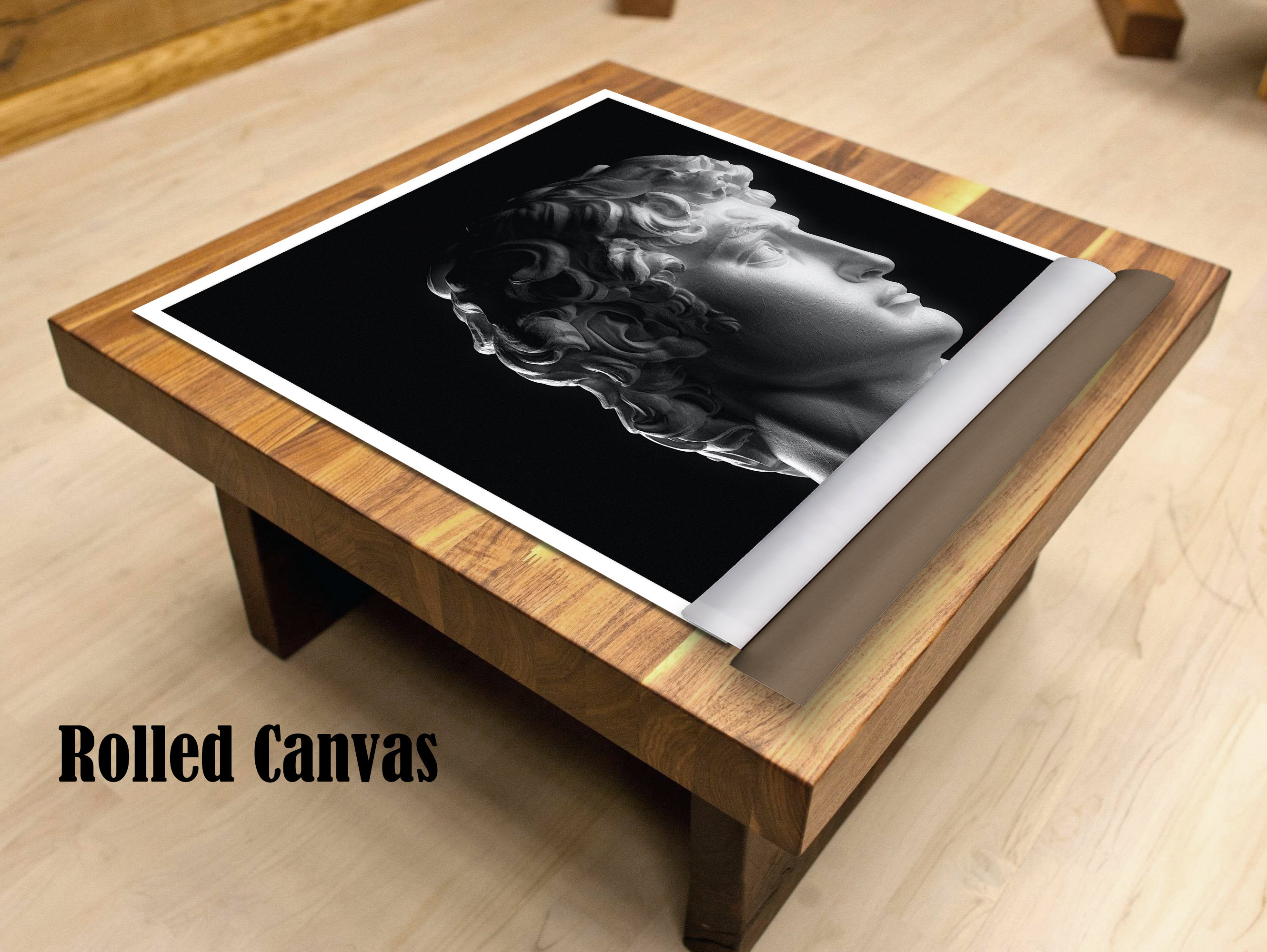 Classic and Modern Zeus Statue Graffiti Art Print, Canvas Wall Decor ...