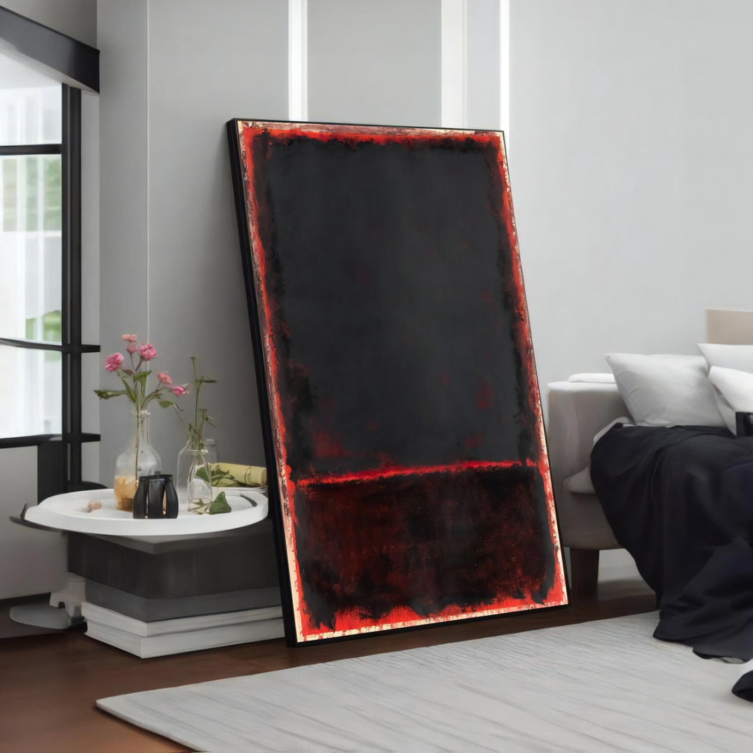 Art and Emotion - Mark Rothko Effect Abstract Canvas Painting, Modern ...