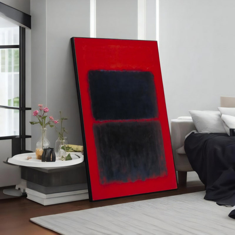 Red and Black Art - Etsy