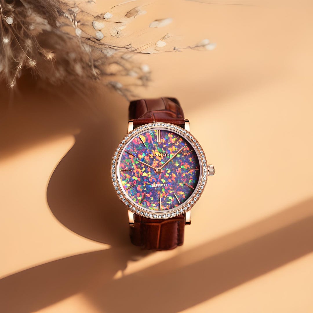 Opal Watch for Women,stylish Dress Watch, Birthday Gift for Girlfriend ...
