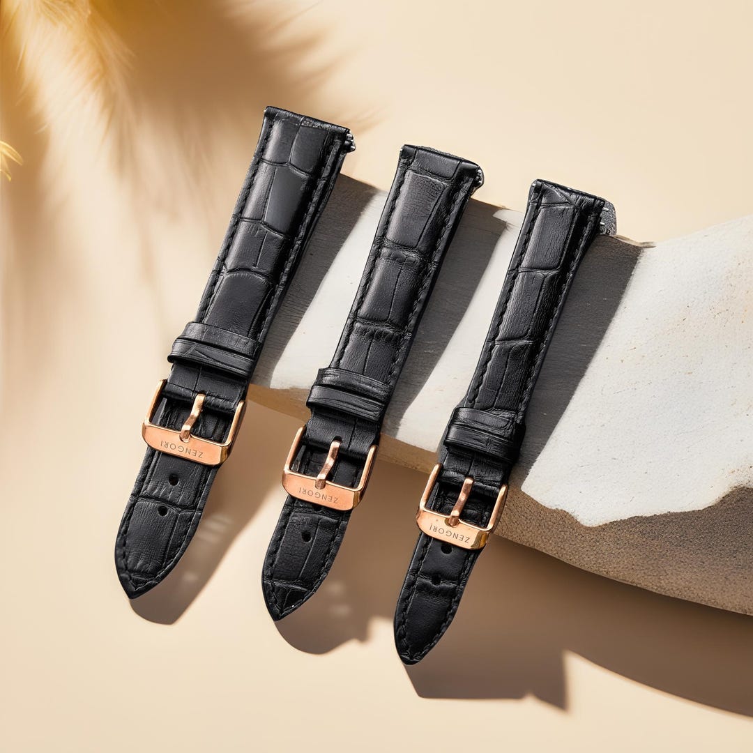 Black Watch Strap Band,women Leather Watch Strap Band,women Watch Strap ...