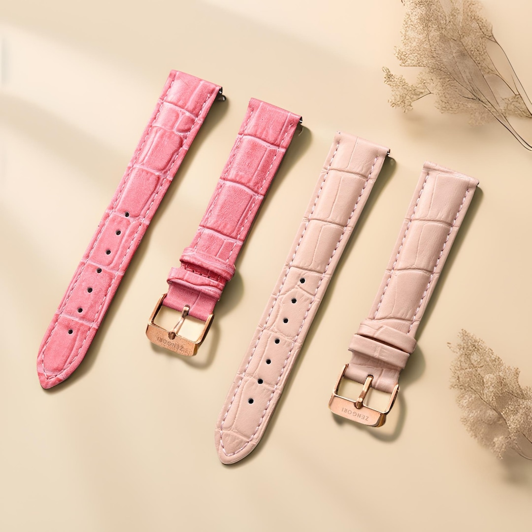 Ladies Leather Watch Strap Band With Fitting Tool,replacement Watch ...