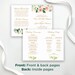 Wedding Program Template, Watercolor Pink Gold, Wedding Ceremony ...